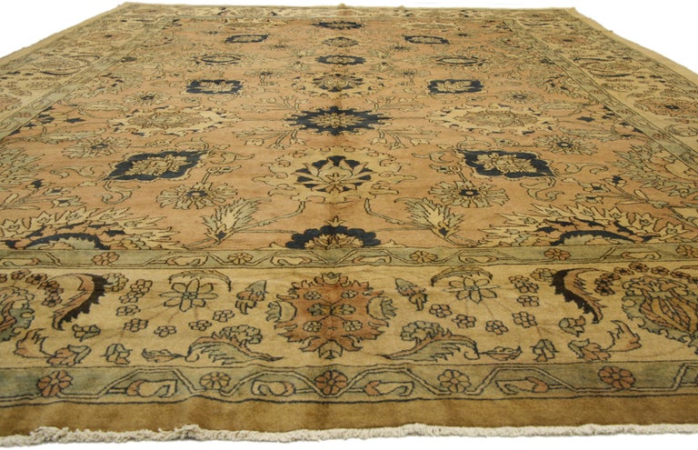 Vintage Persian Mahal Rug, Persian Palace Size Rug with Victorian Style ...