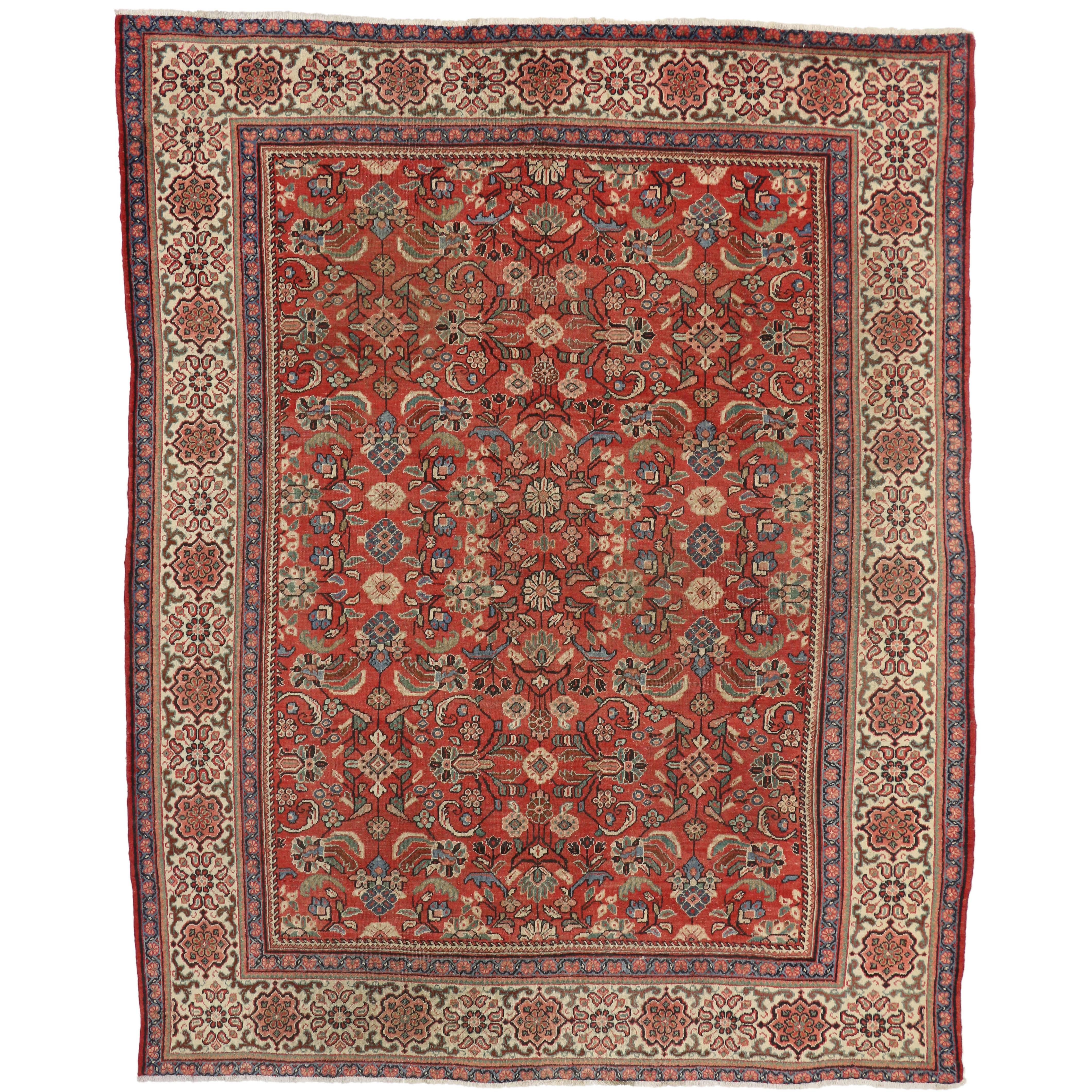 Vintage Persian Mahal Rug with Federal American Colonial Style For Sale ...