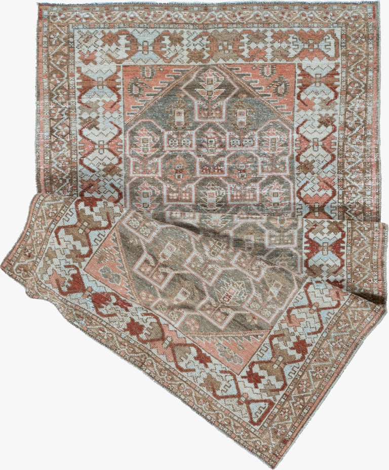 Vintage Persian Malayer Area Rug 3'2x6'3 For Sale at 1stDibs