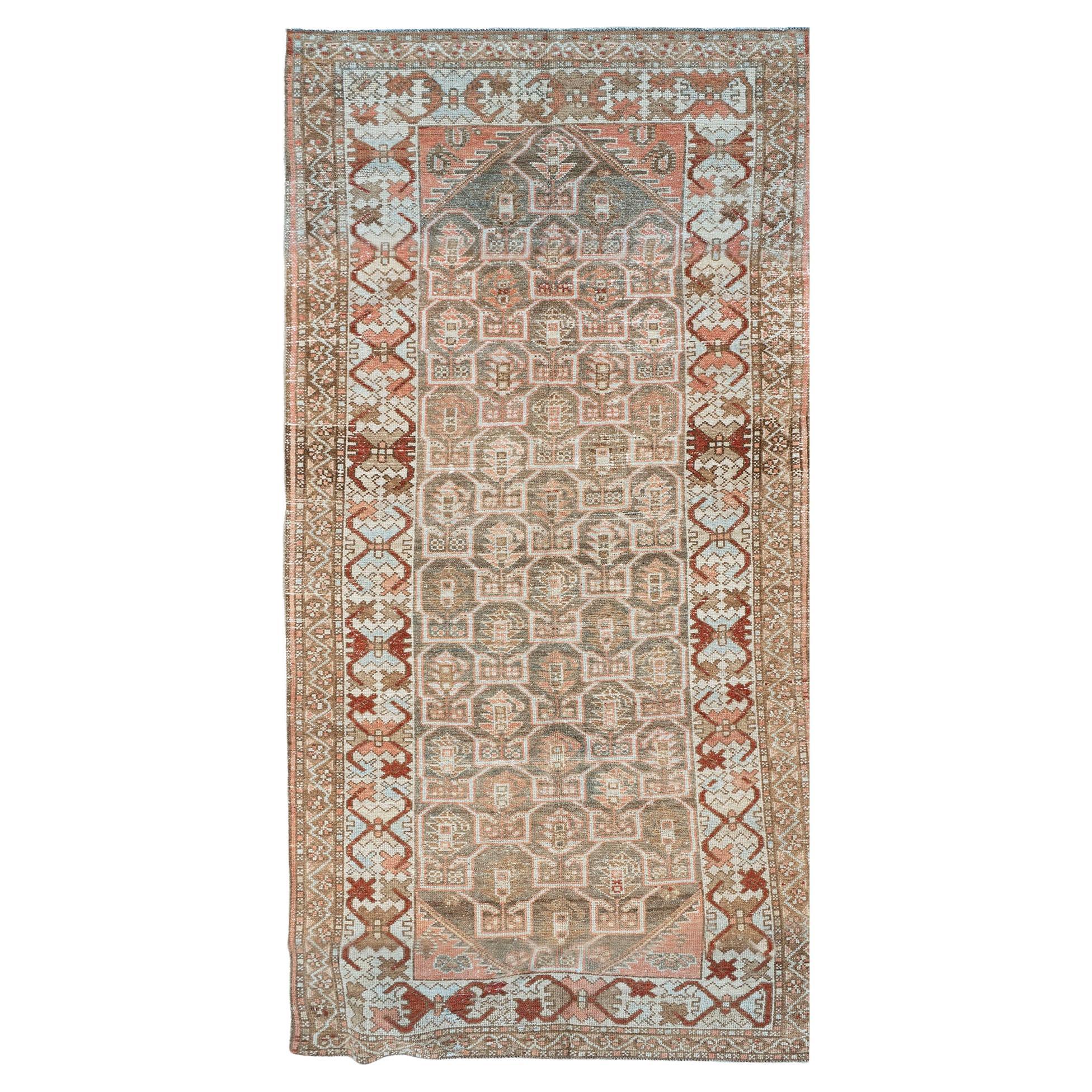 Vintage Persian Malayer Area Rug 3'2x6'3 For Sale at 1stDibs