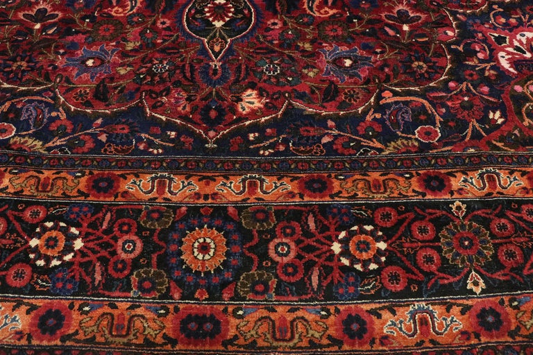 Vintage Persian Mashhad Area Rug with Luxe Victorian Style For Sale at ...