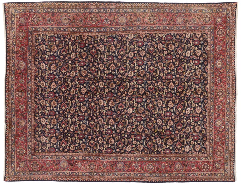 Vintage Persian Mashhad Area Rug with Modern Federal Style For Sale at ...