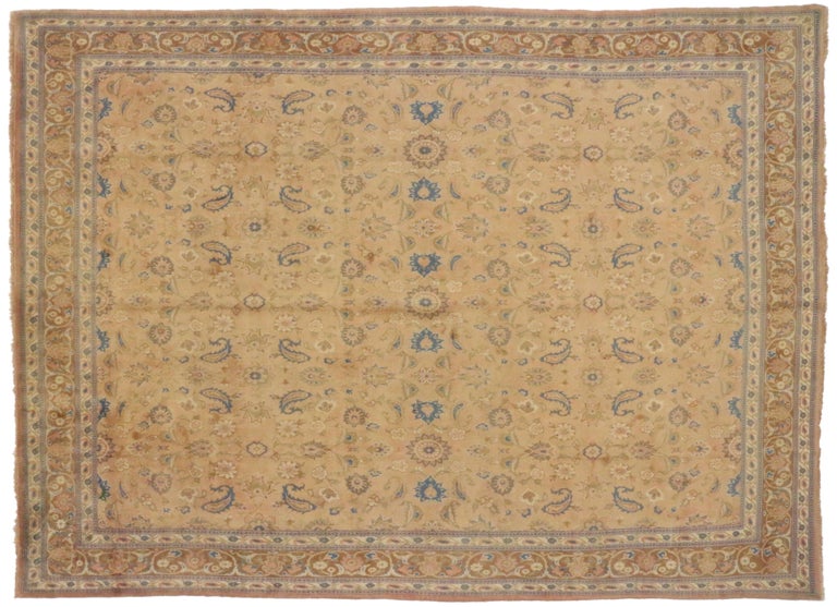 Vintage Persian Mashhad Rug with Traditional Modern Style For Sale at ...