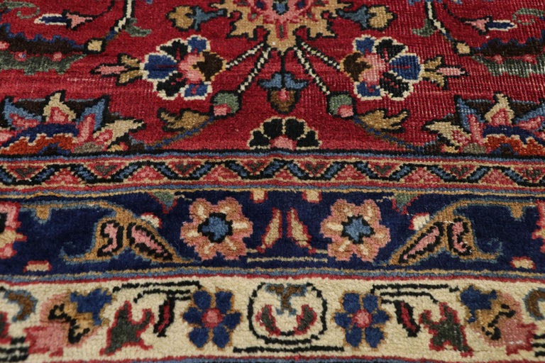 Vintage Persian Mashhad Runner with Old World Parisian Style For Sale ...