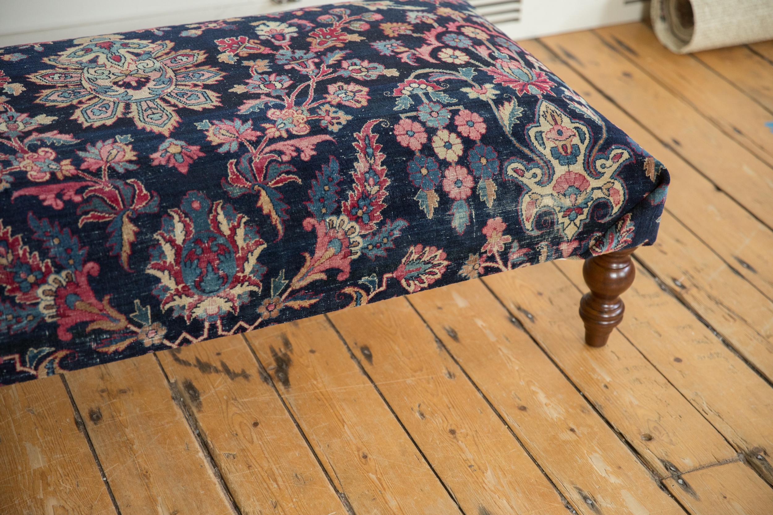 Vintage Persian Rug Ottoman Coffee Table For Sale at 1stDibs | vintage ...