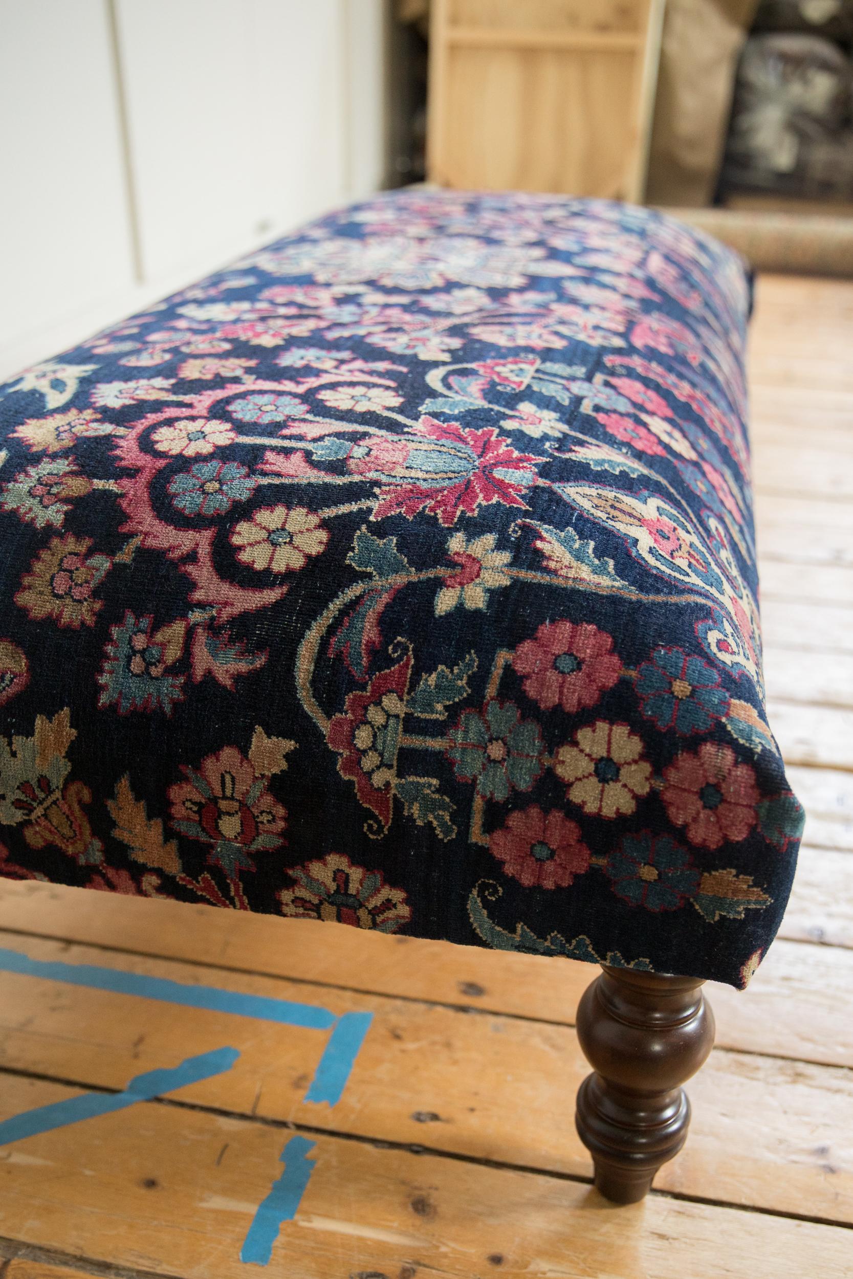 Vintage Persian Rug Ottoman Coffee Table For Sale at 1stDibs | vintage ...