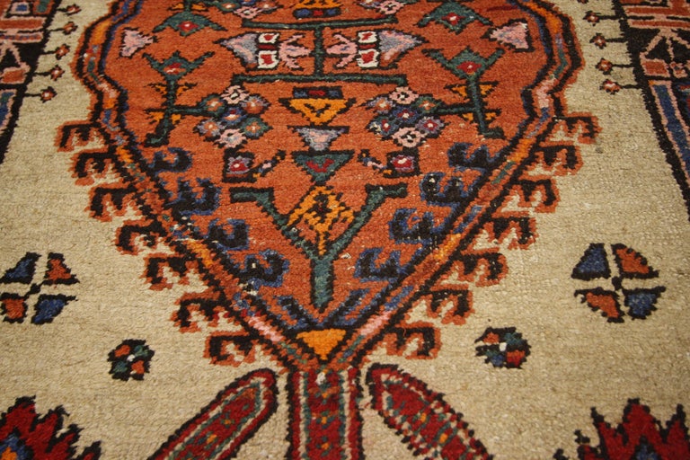 Vintage Persian Sarab Runner, Tribal Rustic Style Hallway Runner For ...