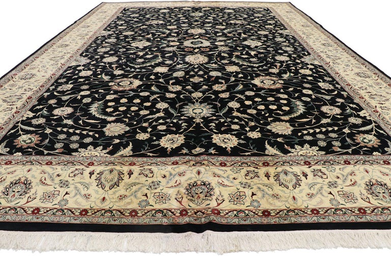 Vintage Persian Tabriz Pakistani Rug with Neoclassical Baroque Style ...