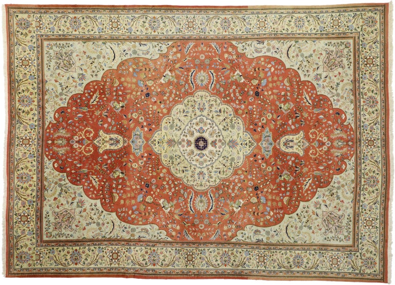 Vintage Persian Tabriz Palace Size Rug with Arts and Crafts Renaissance ...