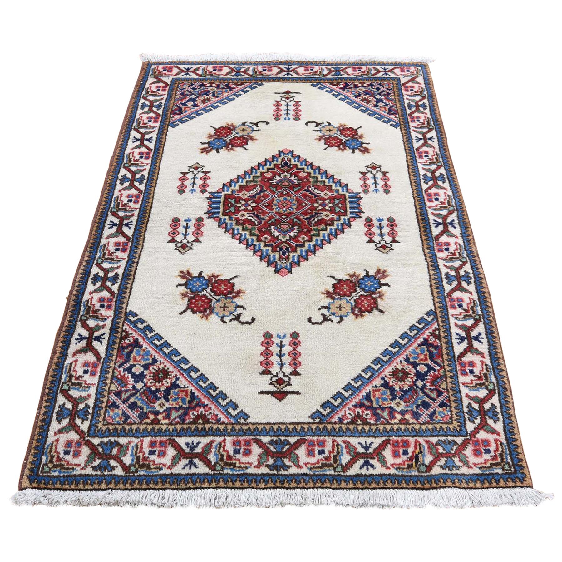 Gold Antique Persian Tabriz Fish Design Pure Wool Hand Knotted Oriental ...