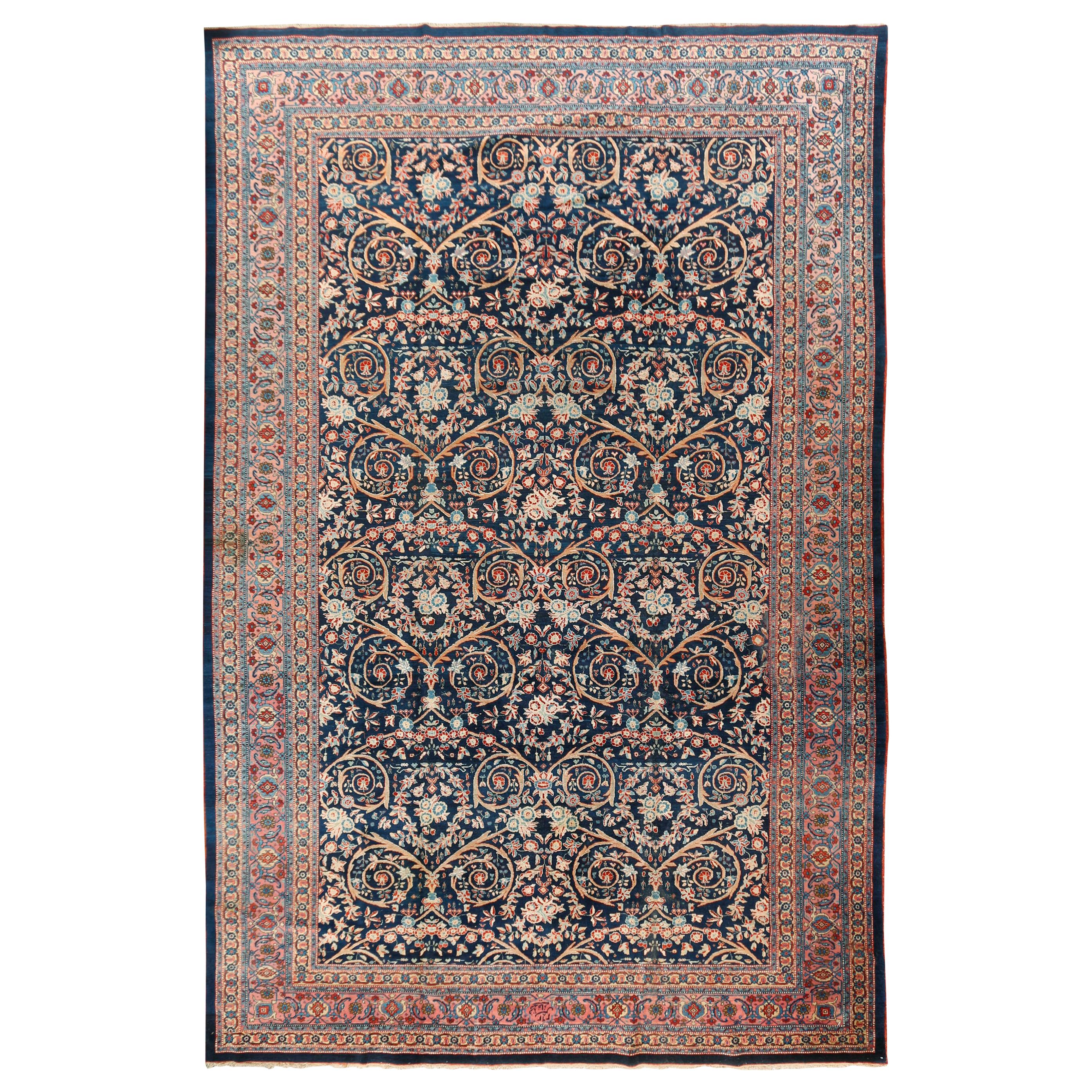 Vintage Persian Kashan Rug, circa 1920 11'9 x 17'8 For Sale at 1stDibs
