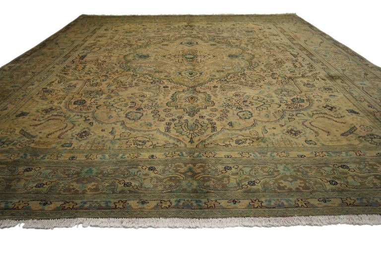 Vintage Persian Tabriz Rug with Modern Traditional Style For Sale at ...
