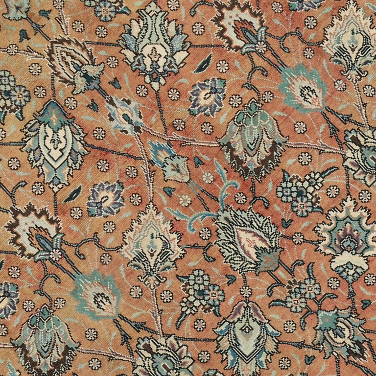 Vintage Persian Tabriz Rug with Traditional Style For Sale at 1stdibs