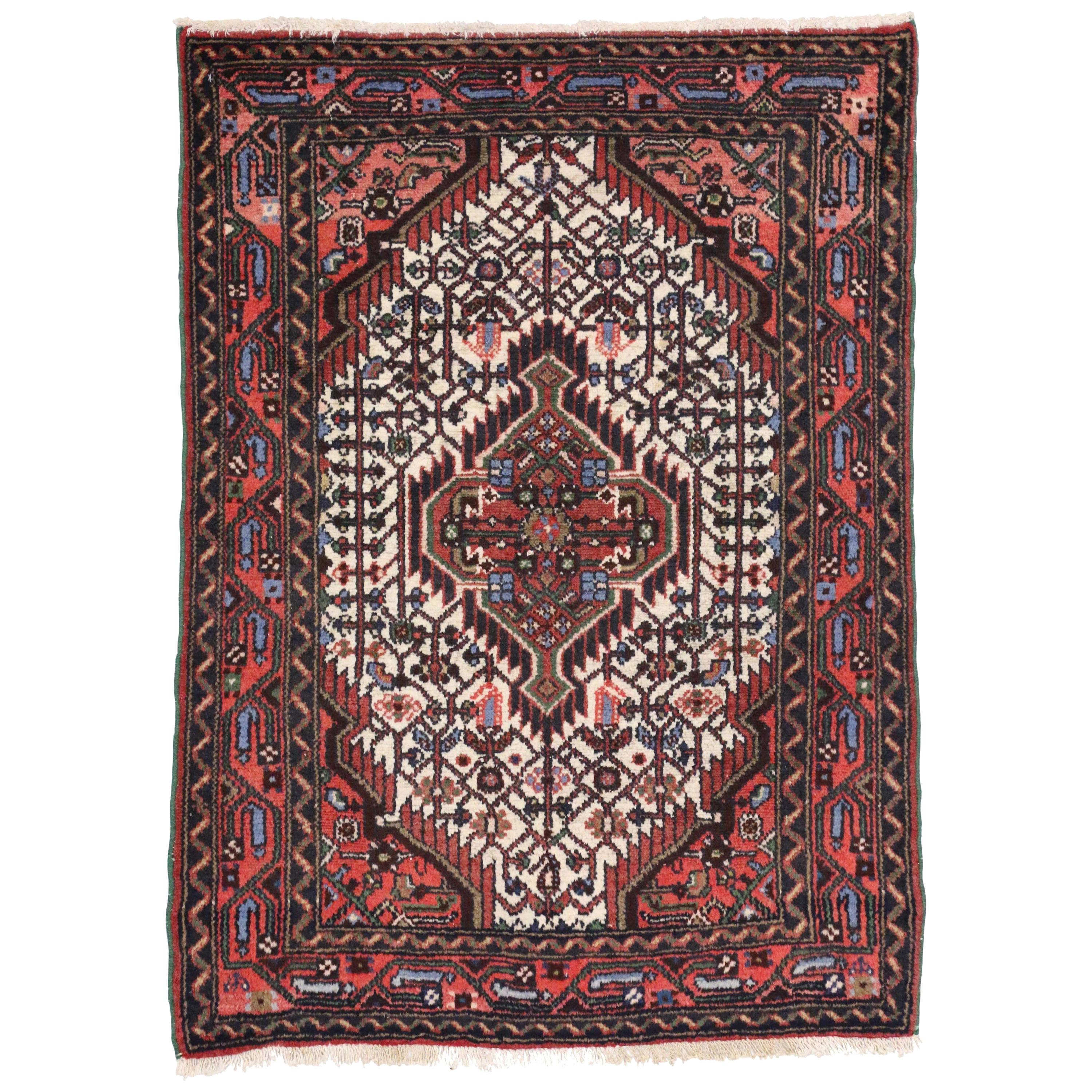 Vintage Persian Mahal Rug with Traditional Style Kitchen, Foyer or ...