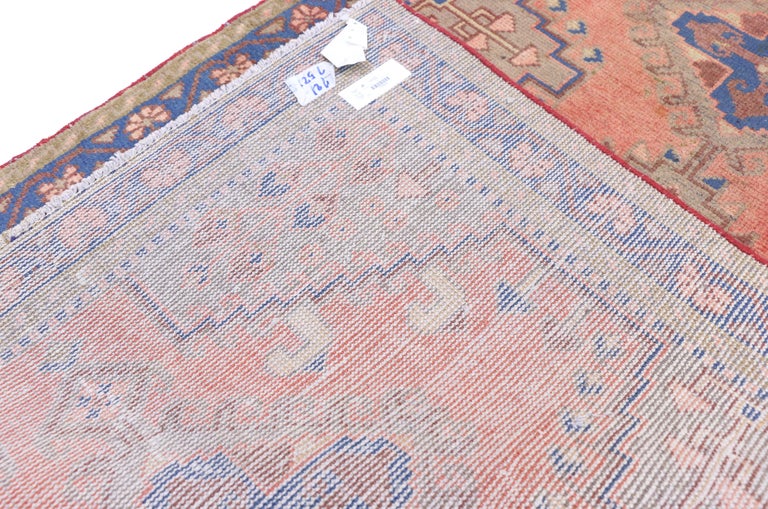 Vintage Persian Viss Accent Rug with Eclectic Bohemian Tribal Style For ...