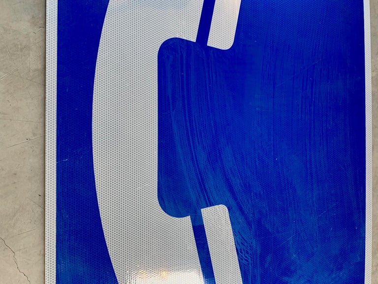 Vintage 'Phone' Highway Sign For Sale at 1stDibs | vintage phone sign ...