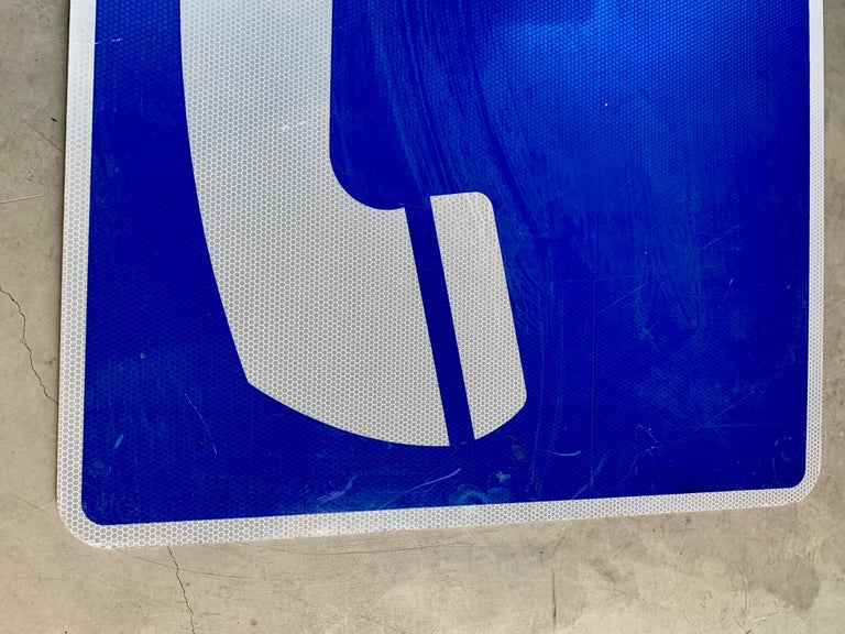 Vintage 'Phone' Highway Sign For Sale at 1stDibs | vintage phone sign ...