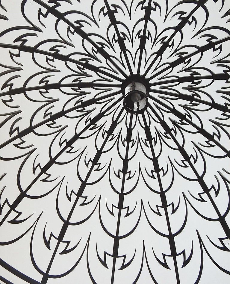 Vintage Photograph of Art Deco Iron Light Fixture For Sale at 1stDibs