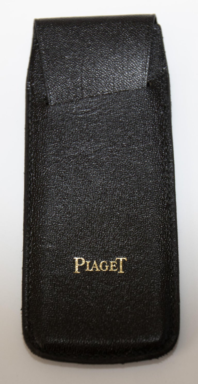 Vintage Piaget Black Leather Wallet For Sale at 1stDibs