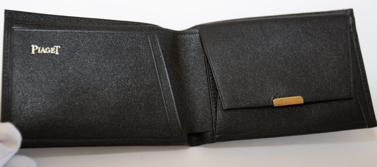 Vintage Piaget Black Leather Wallet For Sale at 1stDibs