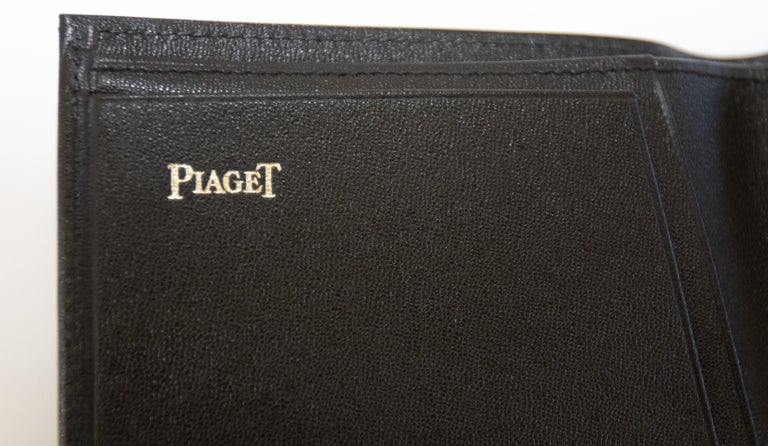 Vintage Piaget Black Leather Wallet For Sale at 1stDibs