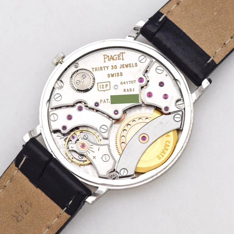 Vintage Piaget Ultra-Thinomatic 18 Karat Gold Watch Retailed by Tiffany ...