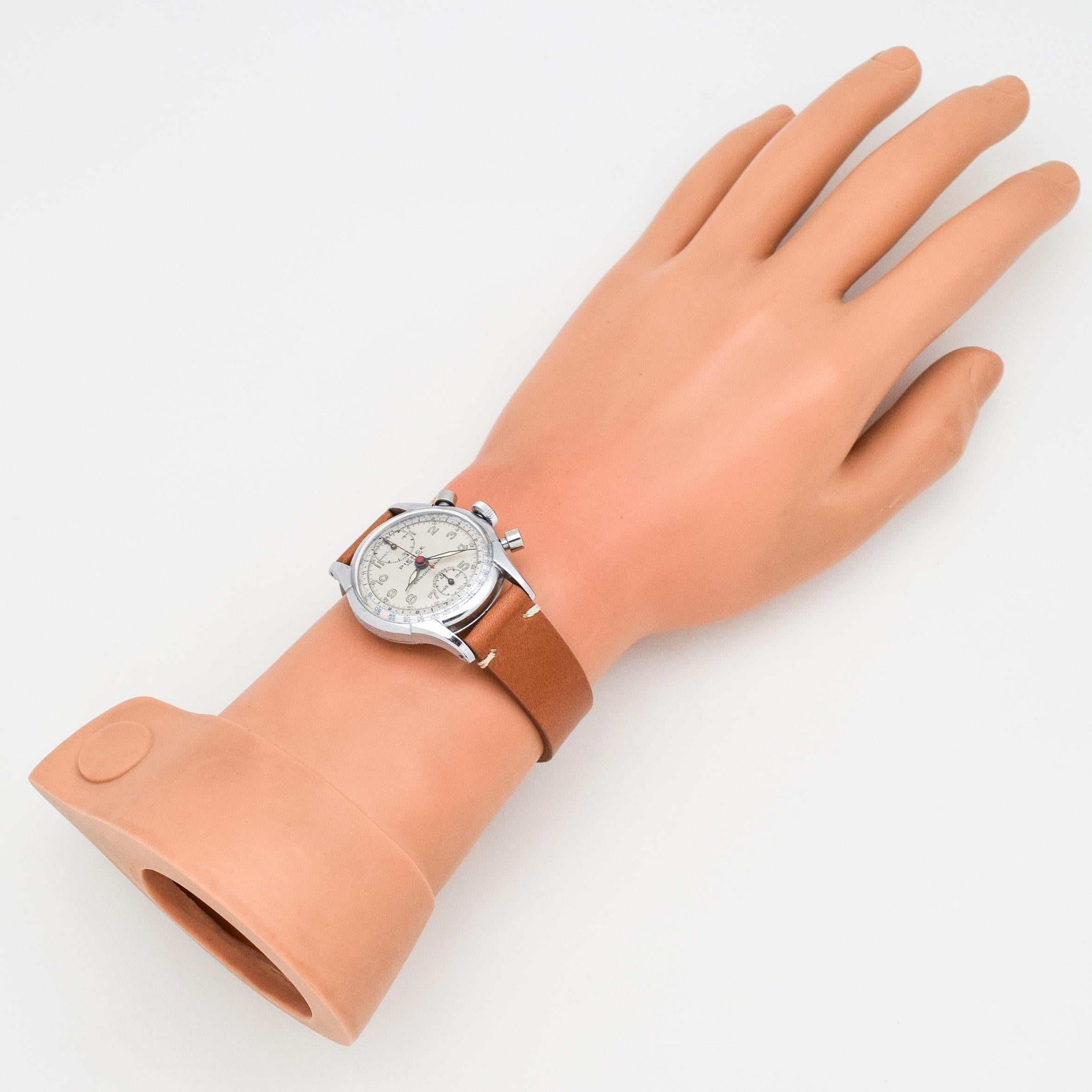 Vintage Pierce Chronograph 2-Register Wristwatch, 1950s at 1stDibs ...