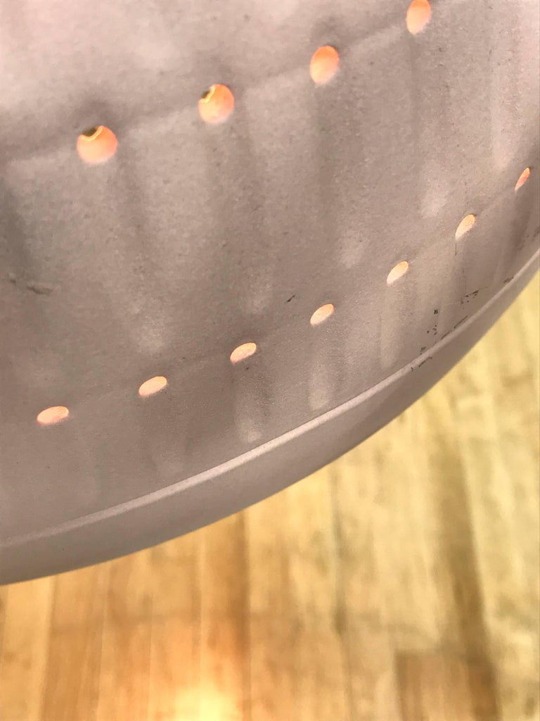 Vintage Pierced Terracotta Pendant Lamp, 1980s at 1stDibs