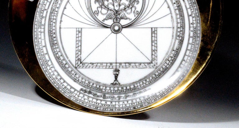 Vintage Piero Fornasetti Astrolabe Porcelain Plate, #11 in Astrolabio ...