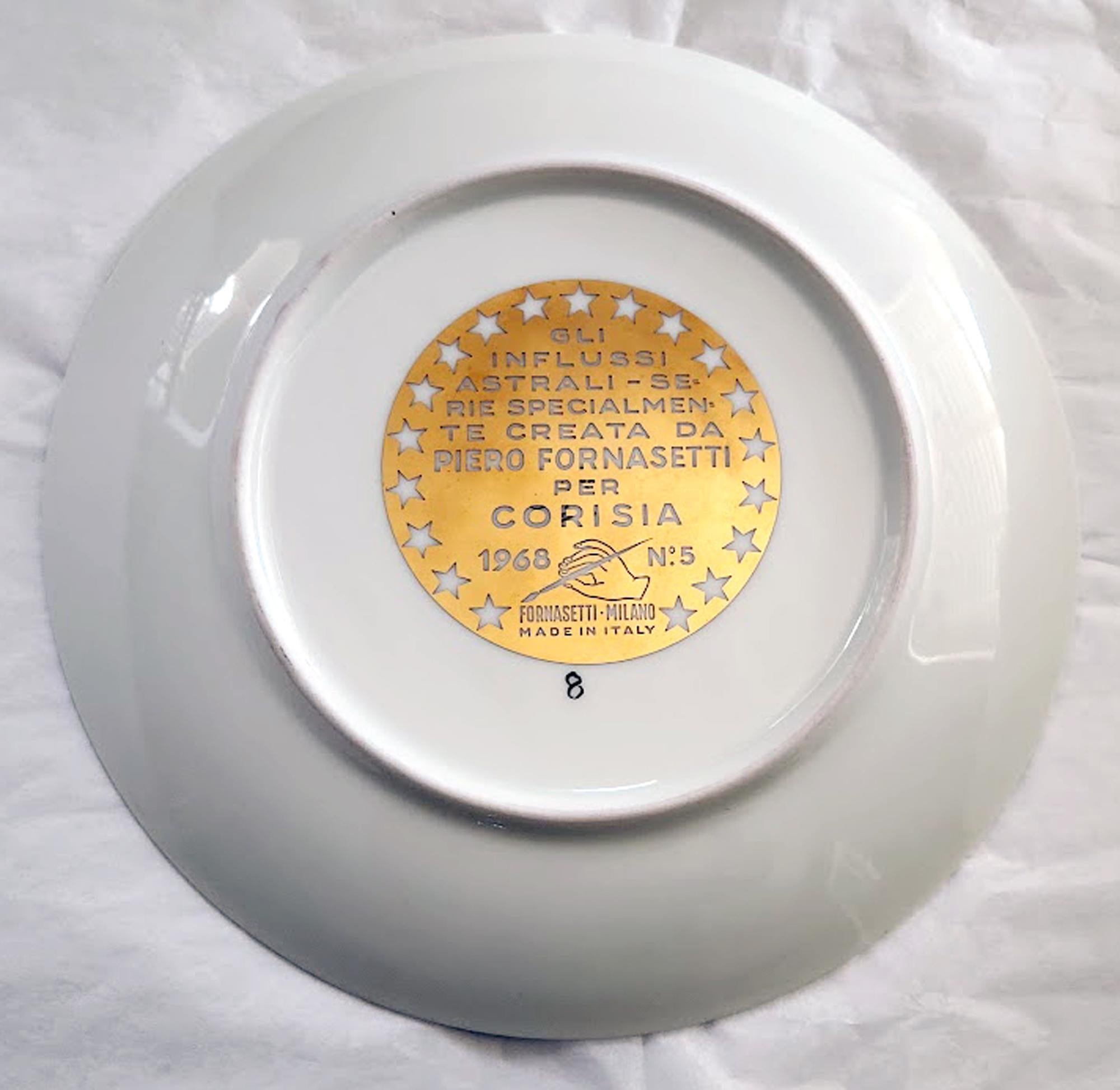 Vintage Piero Fornasetti Porcelain Zodiac Plate, Zodiac Sign- Taurus ...