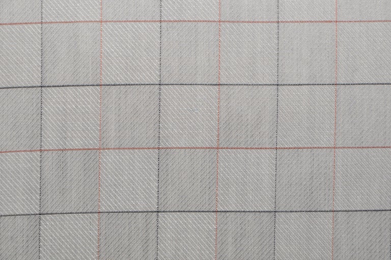 Vintage Pierre Balmain Grey Plaid Scarf with Irish Linen Cushion Pillow ...