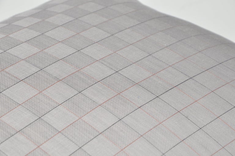 Vintage Pierre Balmain Grey Plaid Scarf with Irish Linen Cushion Pillow ...