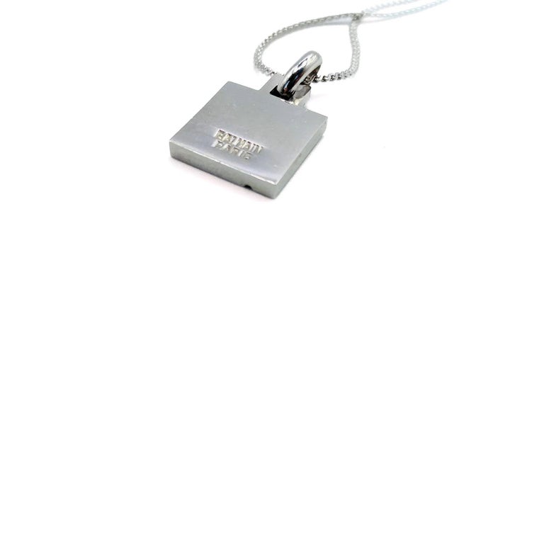 Vintage Pierre Balmain Silver Plated Necklace, 1980s For Sale at 1stDibs