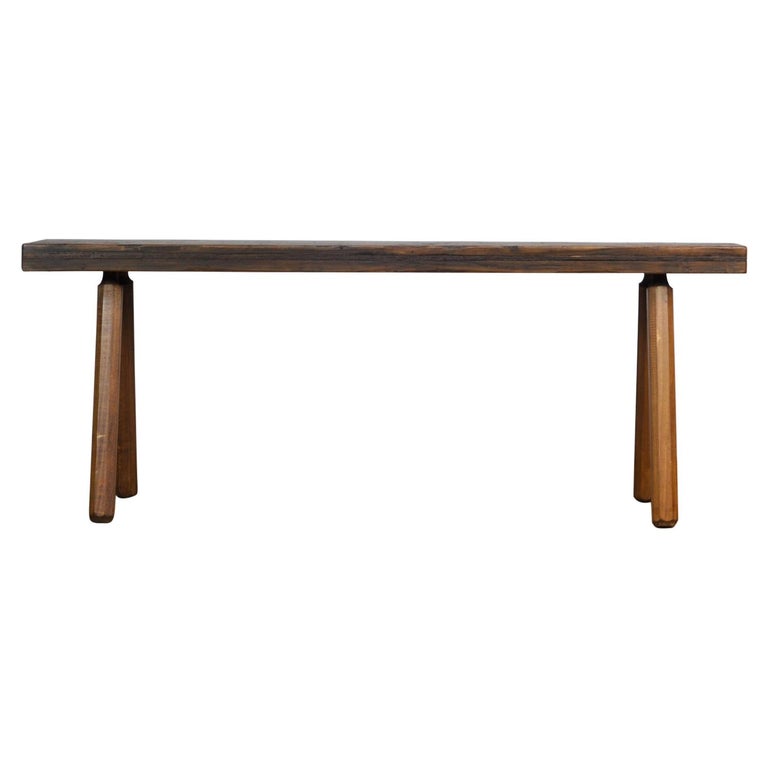 Vintage Pine Bench at 1stDibs