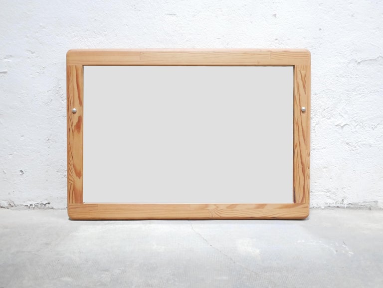 Vintage Pine Mirror For Sale at 1stDibs