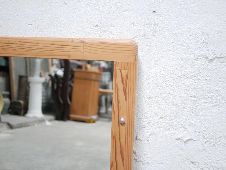 Vintage Pine Mirror For Sale at 1stDibs
