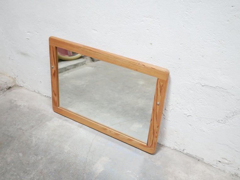 Vintage Pine Mirror For Sale at 1stDibs