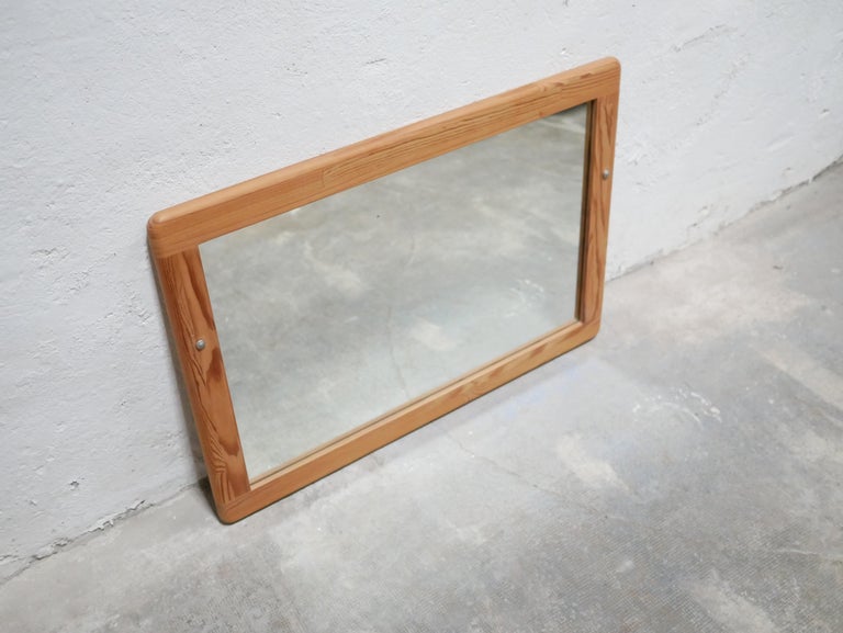 Vintage Pine Mirror For Sale at 1stDibs