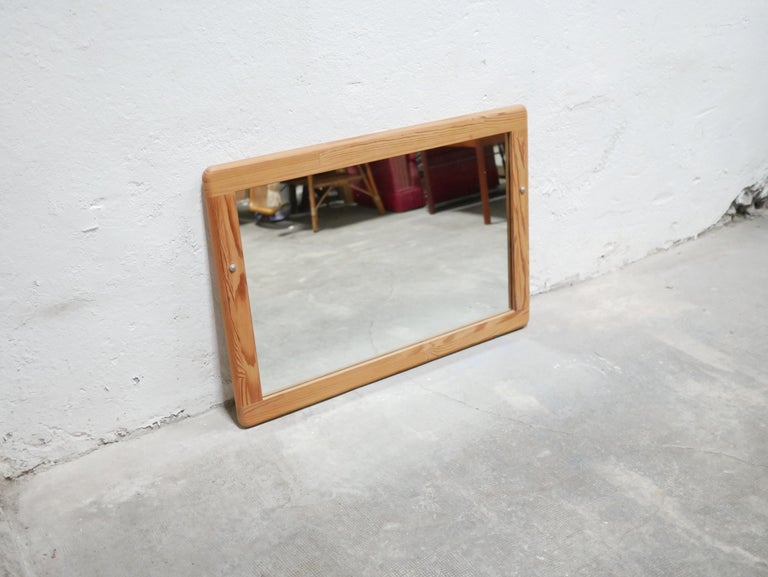Vintage Pine Mirror For Sale at 1stDibs