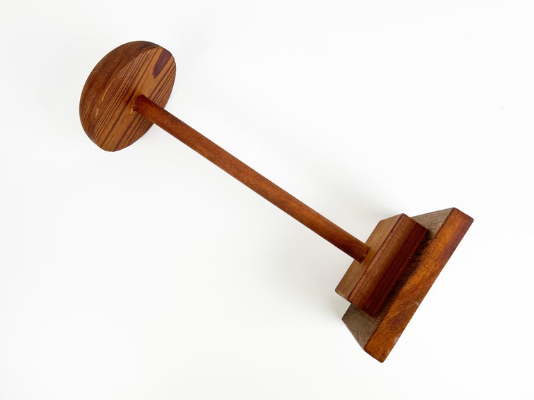 Vintage Pine Wood Hat Stand For Sale at 1stDibs