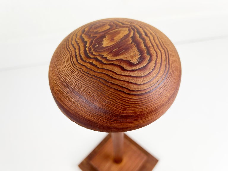 Vintage Pine Wood Hat Stand For Sale at 1stDibs