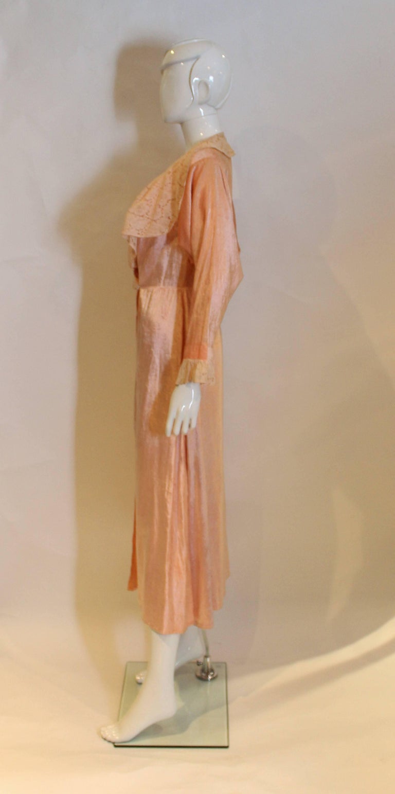 Vintage Pink 1930s Silk Velvet Dressing Gown at 1stDibs | vintage ...