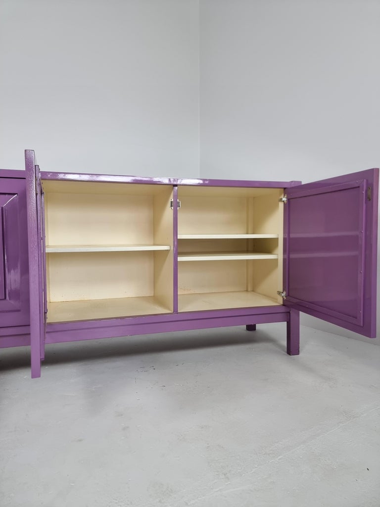 Vintage Pink Brutalist Sideboard by Defour, Belgium, 1970s For Sale at ...