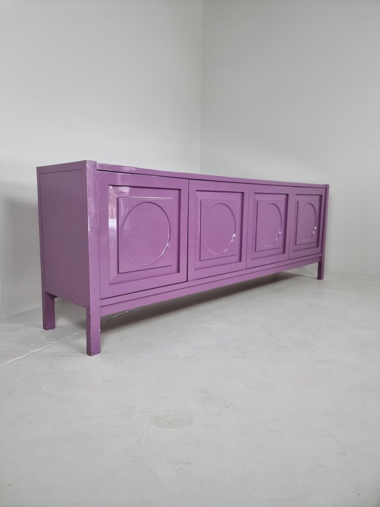 Vintage Pink Brutalist Sideboard by Defour, Belgium, 1970s For Sale at ...