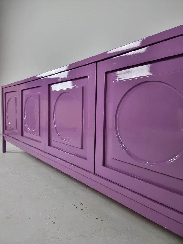 Vintage Pink Brutalist Sideboard by Defour, Belgium, 1970s For Sale at ...