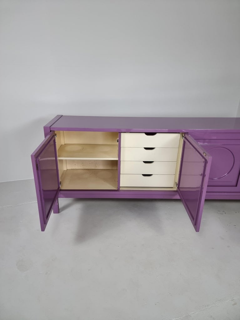 Vintage Pink Brutalist Sideboard by Defour, Belgium, 1970s For Sale at ...