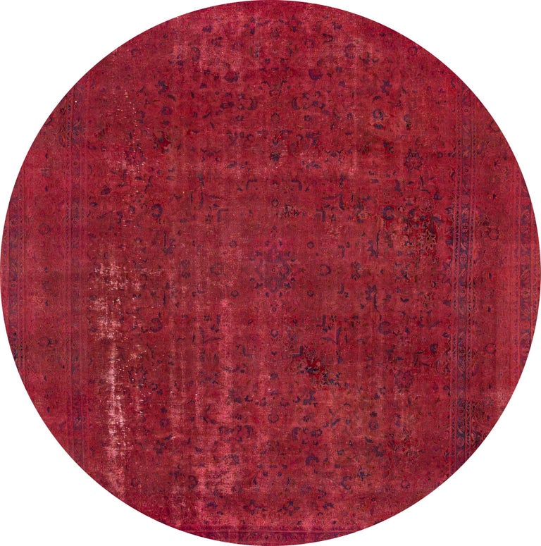 Vintage Pink Distressed Overdyed Rug For Sale at 1stDibs | pink ...