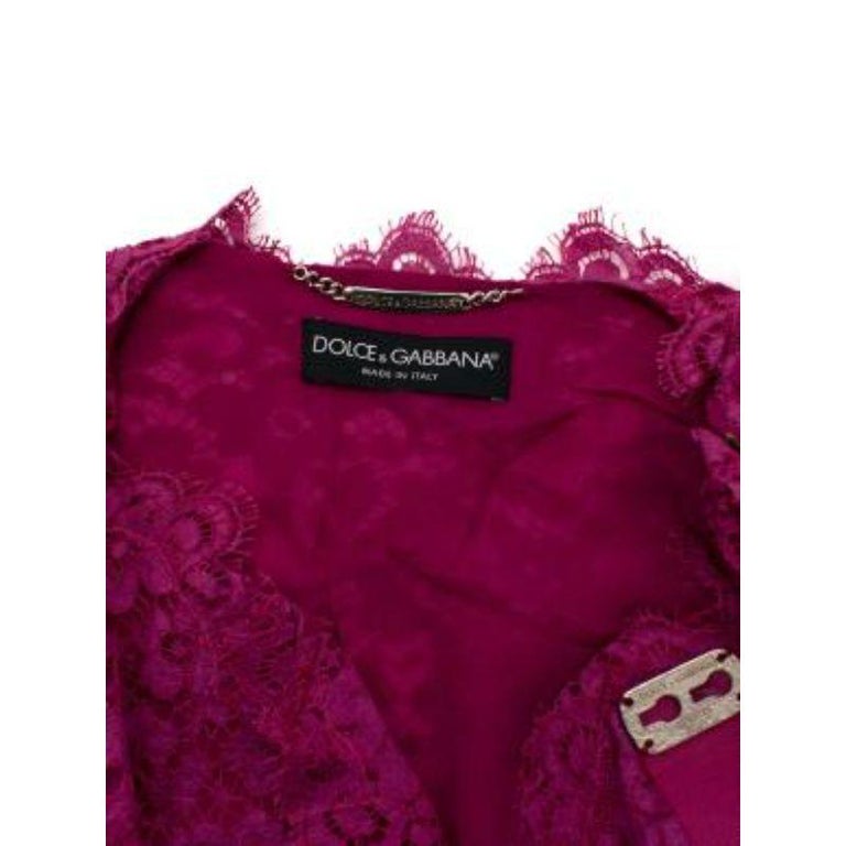 Vintage Pink Lace Longline Jacket For Sale at 1stDibs