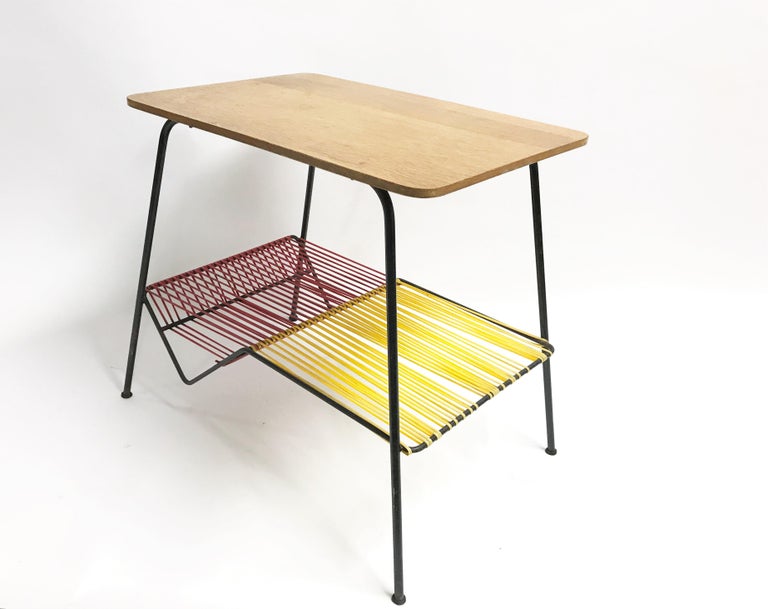 Vintage Plastic Cord Side Table, 1950s at 1stdibs