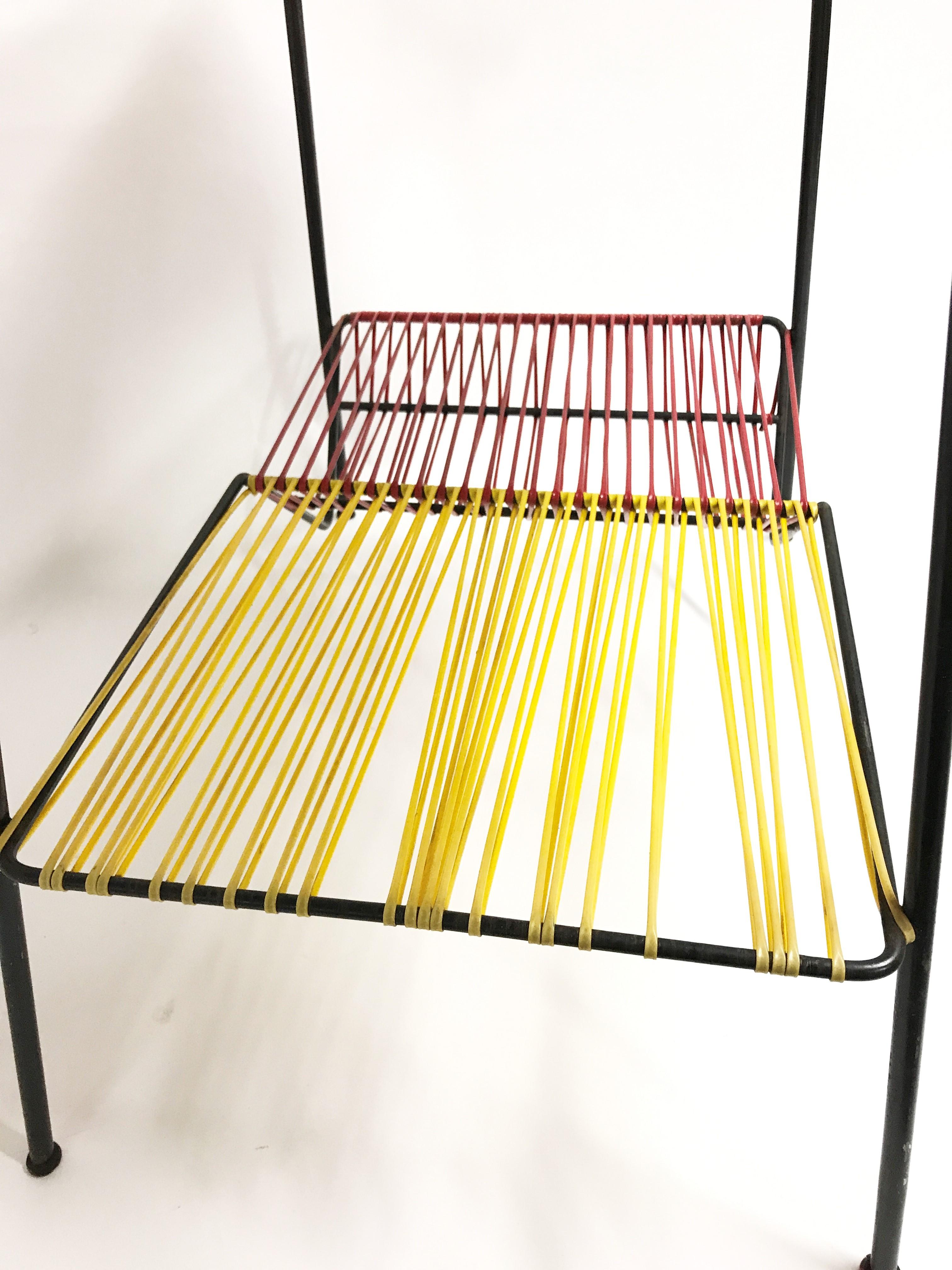 Vintage Plastic Cord Side Table, 1950s at 1stDibs